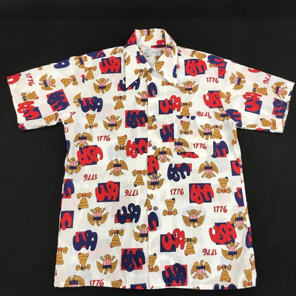 Kmart | Shirts | Vintage 7s Kmart Patriotic Shirt Usa | Poshmark